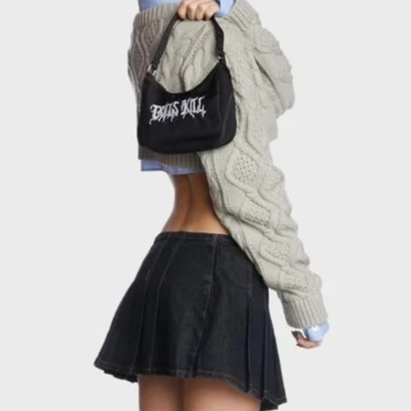 Dolls Kill | Bags | Dolls Kill Logo Mini Bag Black Goth | Poshmark